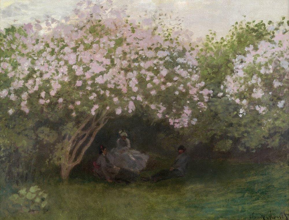 Lilacs, Grey Weather, 1872 by Claude Monet: Fine art print