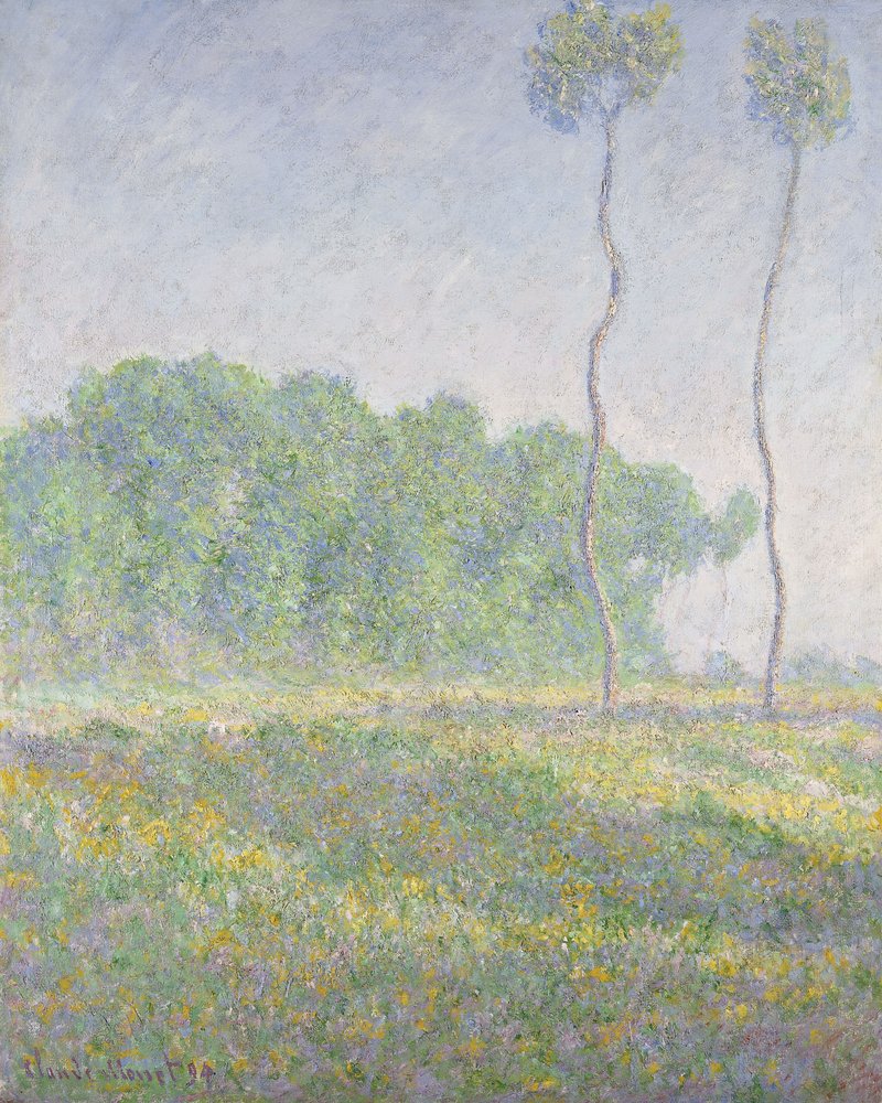 Landscape in the Spring by Claude Monet: Fine art print