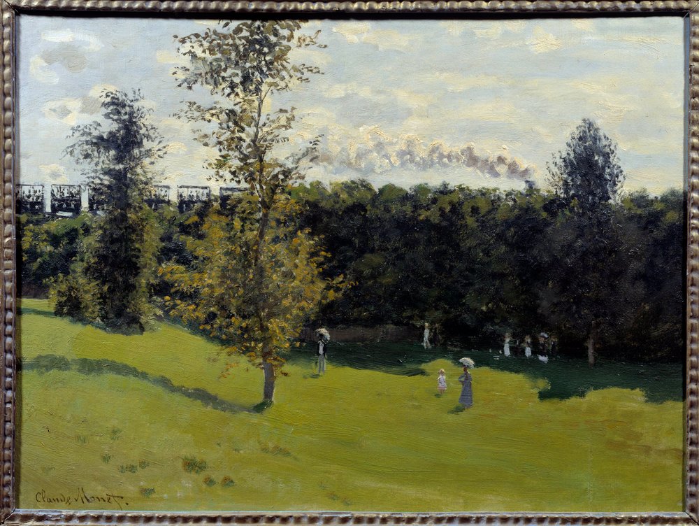 Train in the Countryside by Claude Monet: Fine art print