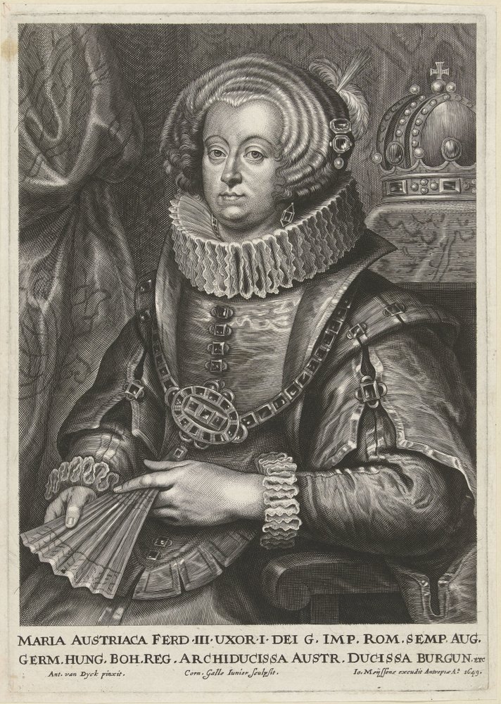 Portrait of Maria Anna of Austria, Wife of Emperor Ferdinand III