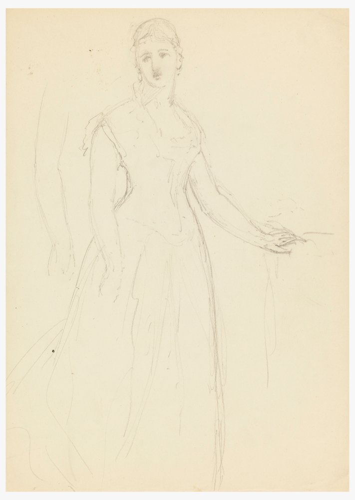 Sketch for a Portrait of Bella Worsham, 1878