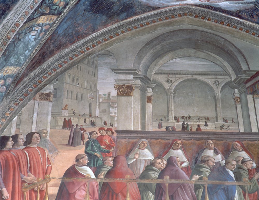 The Loggia and Palazzo della Signoria, Sassetti Chapel (detail)