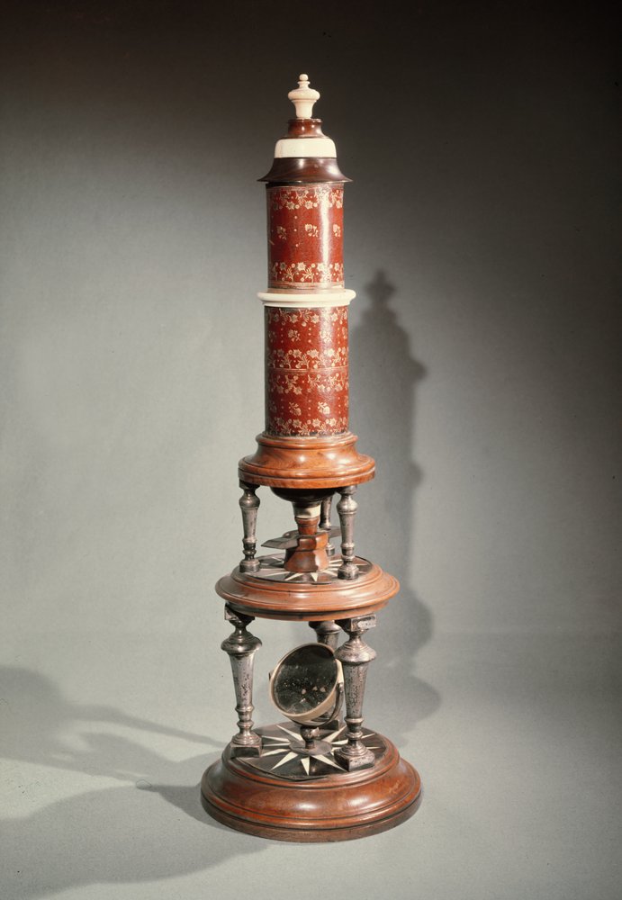 Microscope (wood and ivory) by Dutch School