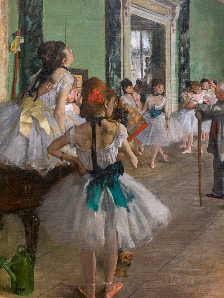 The Dance Class (detail) by Edgar Degas: Fine art print