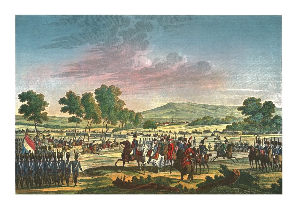 The Imperial Guard Manoeuvring in the Presence of the Two Emperors at ...