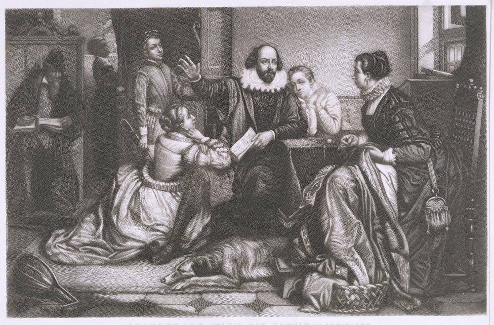 Shakespeare with his Family, at Stratford, Reciting the Tragedy Hamlet