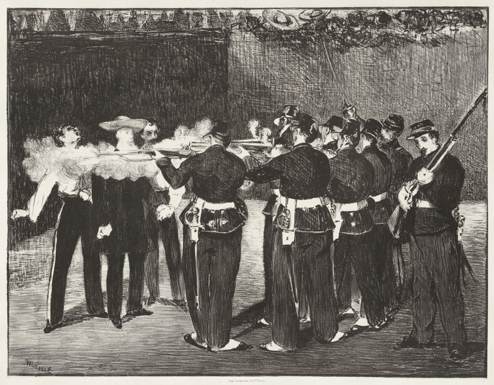 The Execution of Emperor Maximilian by Edouard Manet