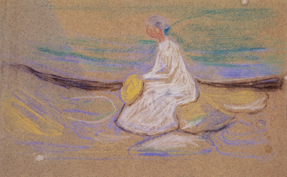 Girl on the beach by Edvard Munch: Buy fine art print