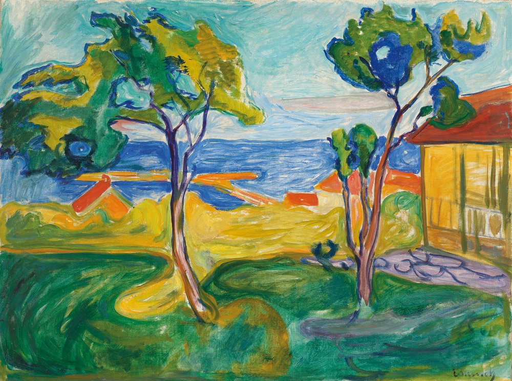 The Garden in Asgardstrand by Edvard Munch: Fine art print