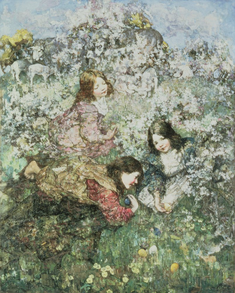 Easter Eggs by Edward Atkinson Hornel: Buy fine art prints