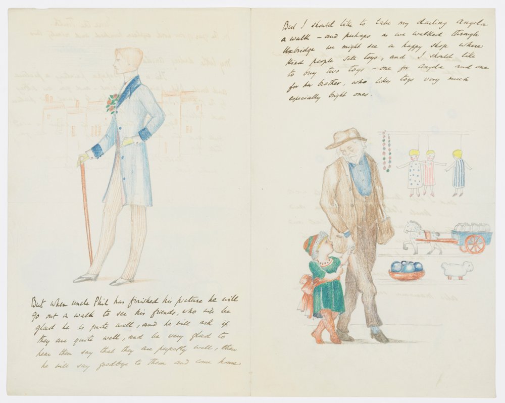 Letter to the artist's granddaughter Angela Thirkell