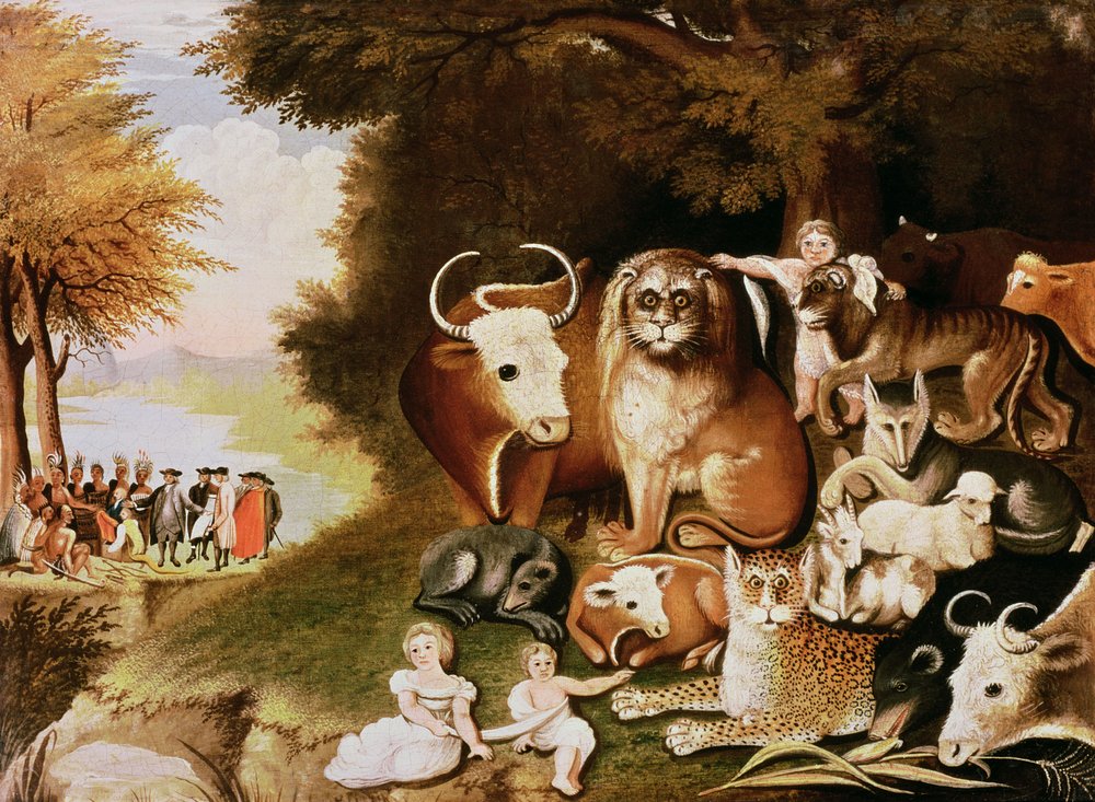 The Peaceable Kingdom by Edward Hicks: Buy fine art print