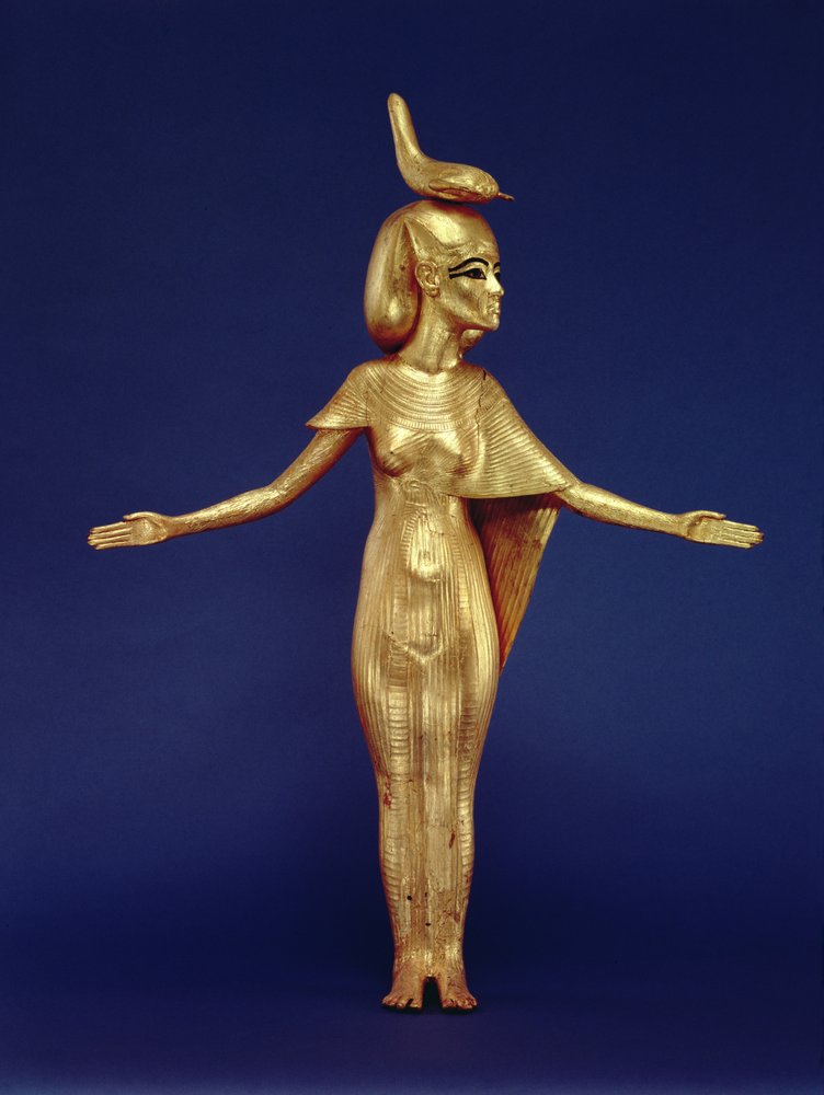 Goddess Selket from the Canopic Shrine, from the Tomb of Tutankhamun (c.1370-1352 BC) New ...