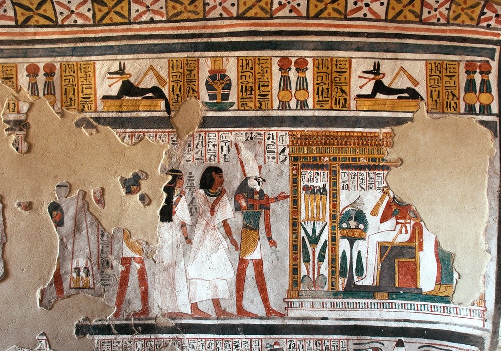 Egyptian Antiquity: Horus Guides Roy and His Wife to Osiris. Fragments ...