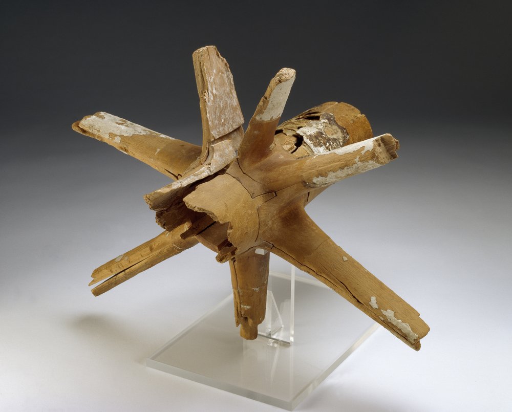 Hub and Spokes of Chariot Wheel by Egyptian 18th Dynasty