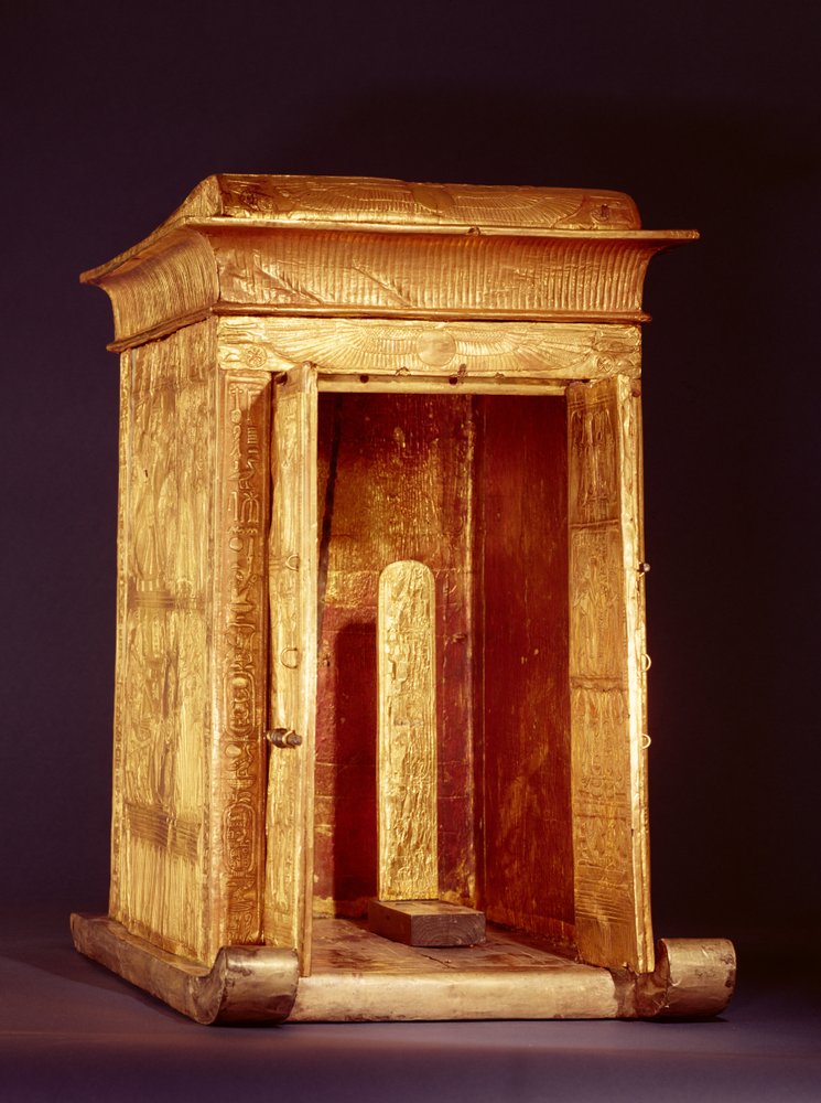 The Golden Shrine of Tutankhamun by Egyptian 18th Dynasty