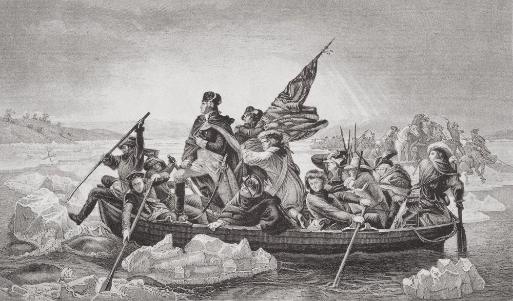 washington crossing the delaware coloring page