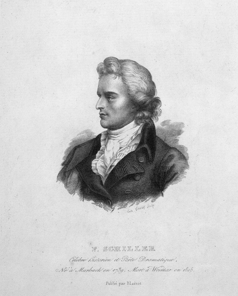 Friedrich Schiller by Emile Giroux: Premium art reproduction