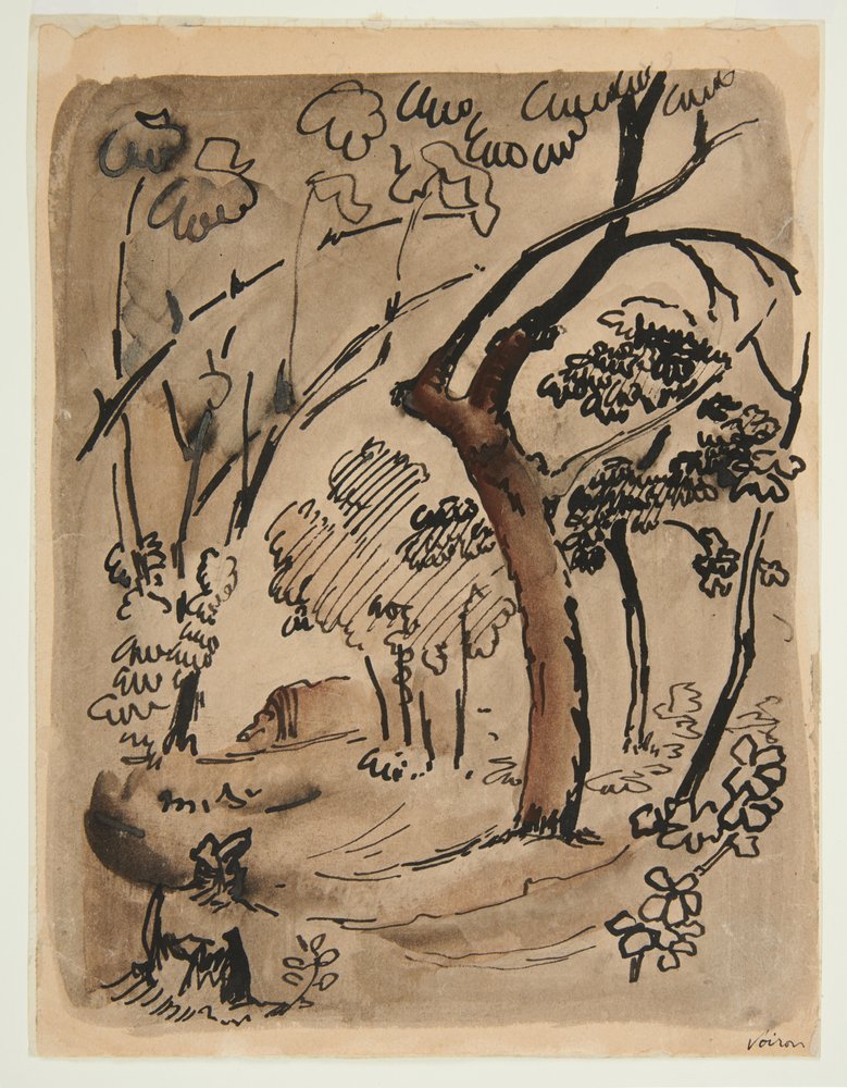 Landscape with Trees by Emile Bernard: Buy fine art print