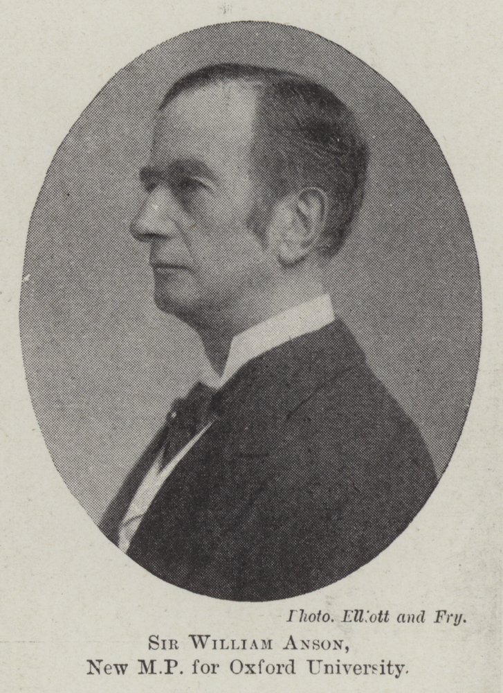 Sir William Anson, New MP for Oxford University