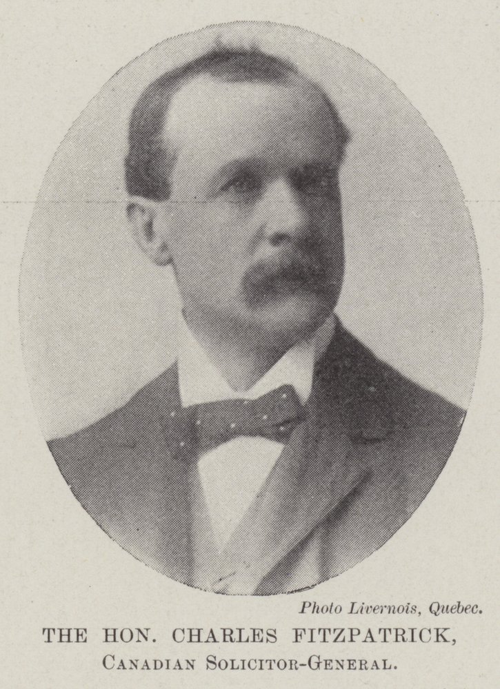 The Honourable Charles Fitzpatrick, Canadian Solicitor-General