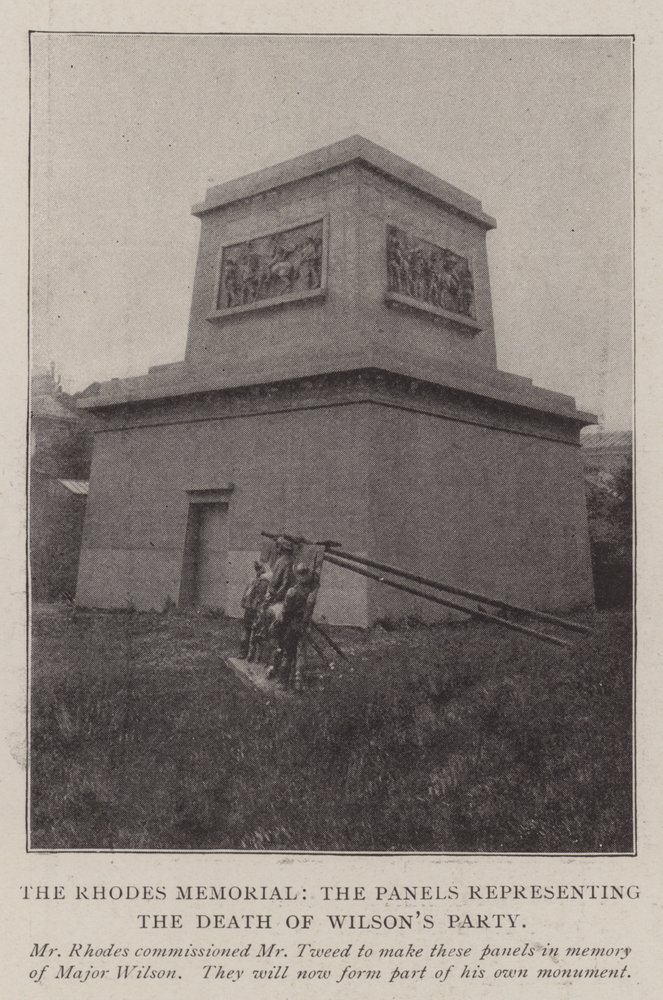 The Rhodes Memorial, the Panels representing the Death of Wilson's Party