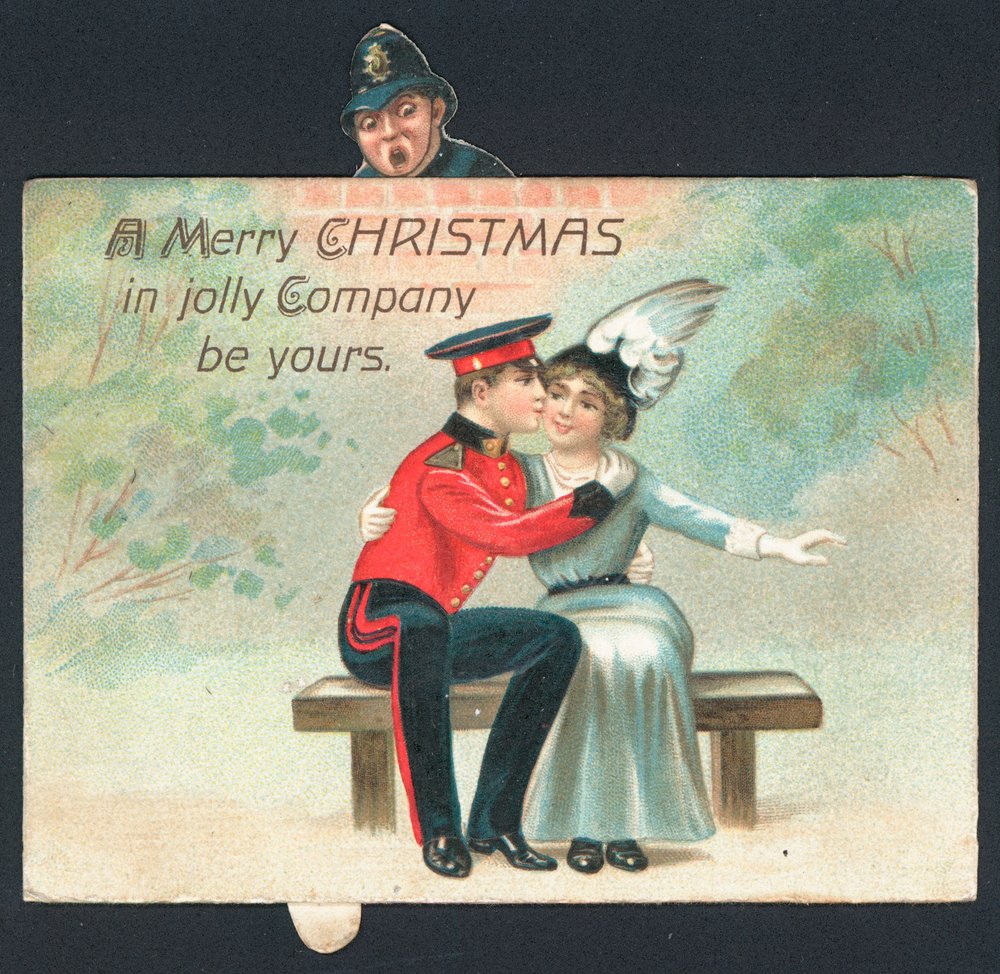 British Christmas Card by English School: Fine art print