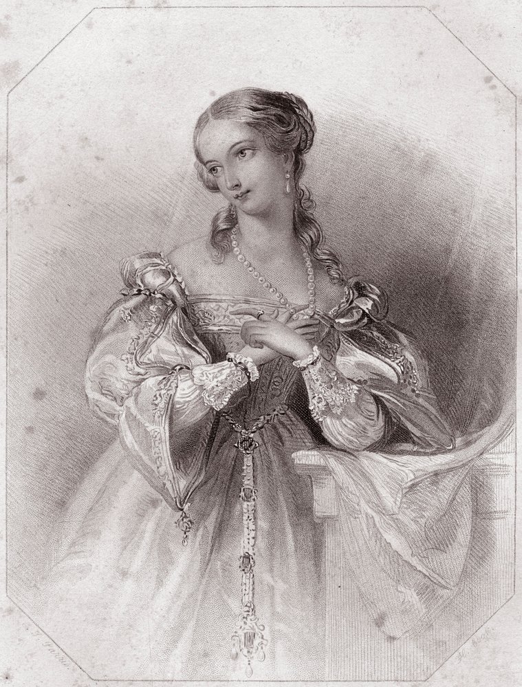 Juliet (Romeo and Juliet) (circa 1838) from Gallery of the Women of ...
