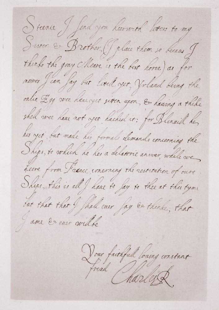Letter of Charles I to the Duke of Buckingham