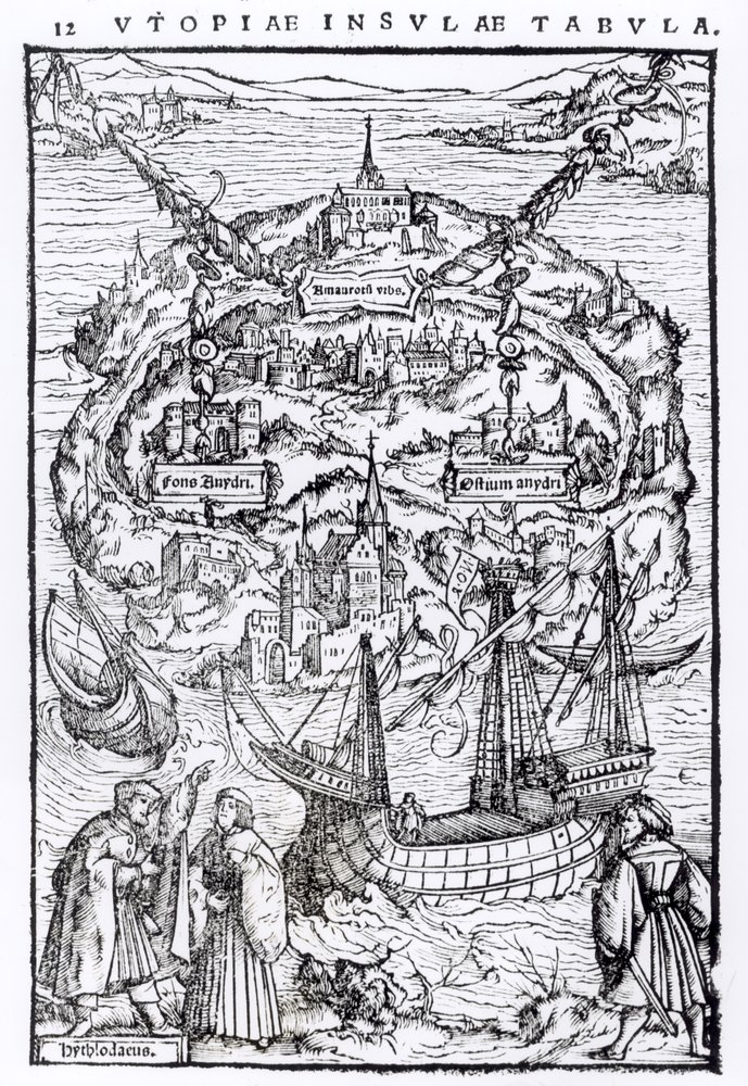 Map of the Island of Utopia, Book frontispiece