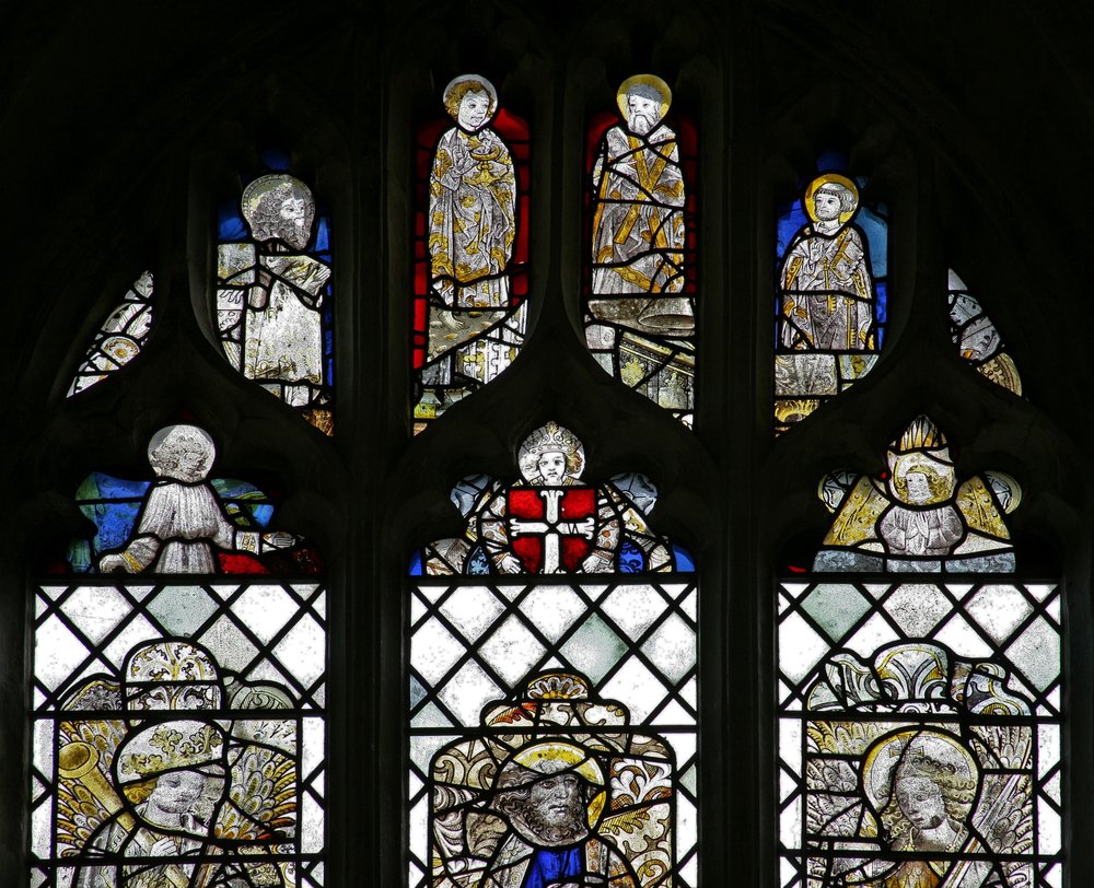 Window depicting St John, St John the Baptist, St Andrew and St Peter