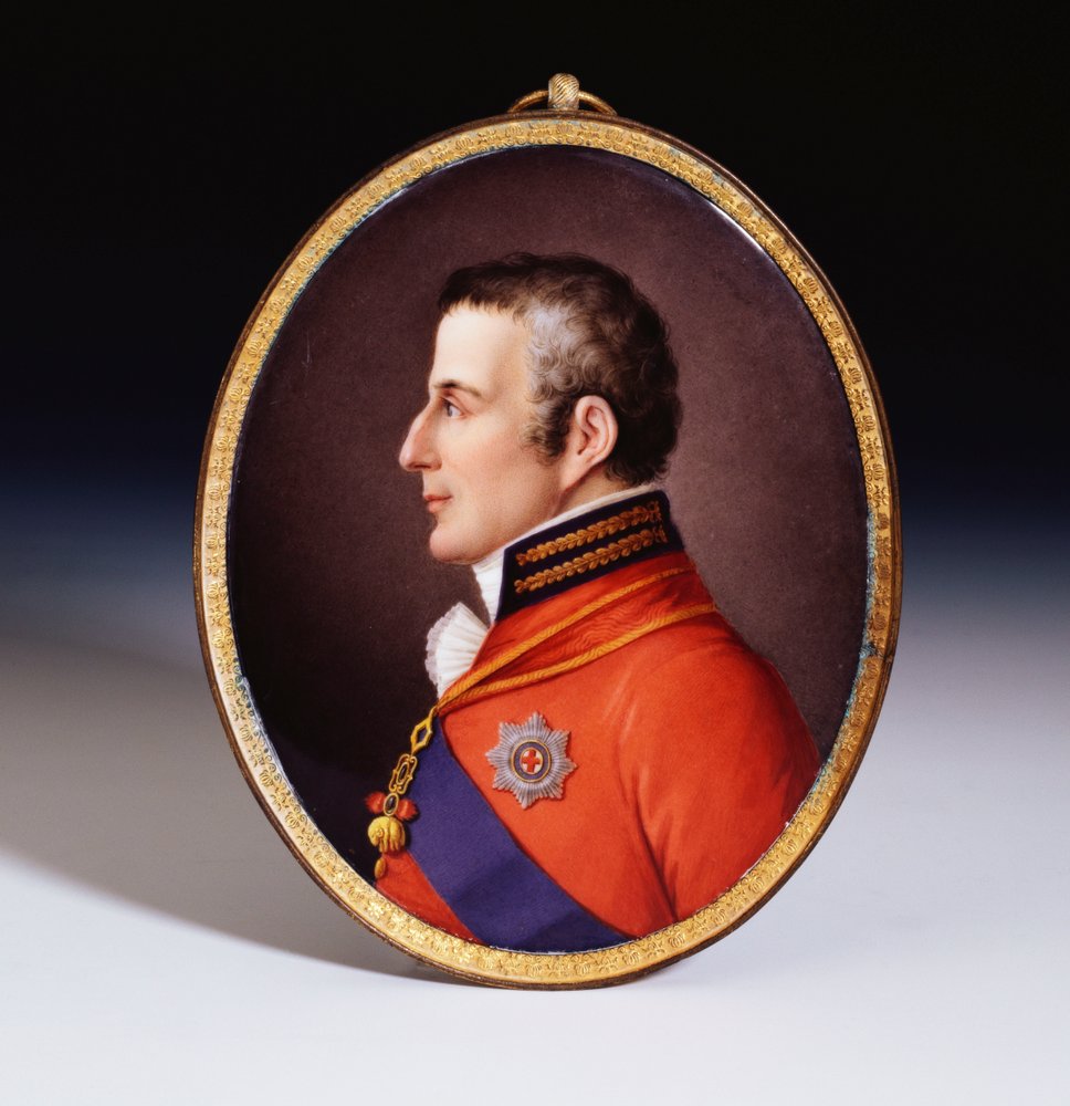 An unrecorded Sevres dated oval portrait plaque of the Duke of ...