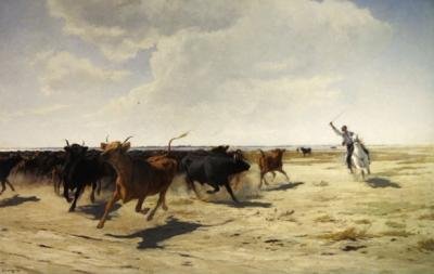 The Round-up by Eugene Burnand: Buy fine art print