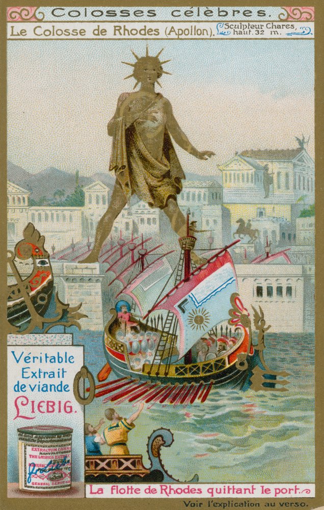 The Colossus of Rhodes by Chares by European School
