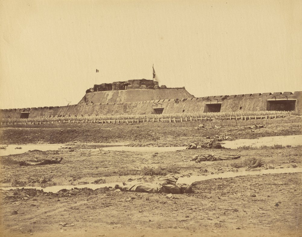 Rear of the North Fort Showing the Retreat of the Chinese Army