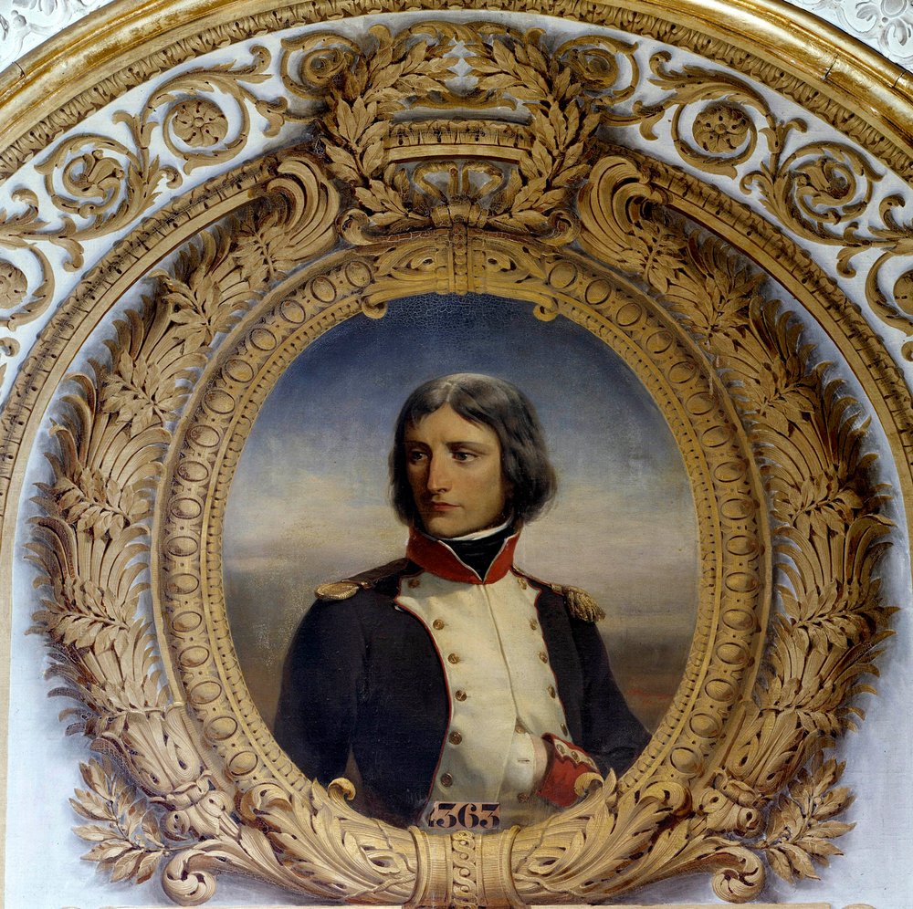 Portrait of Napoleon Bonaparte in uniform as lieutenant-colonel of the ...