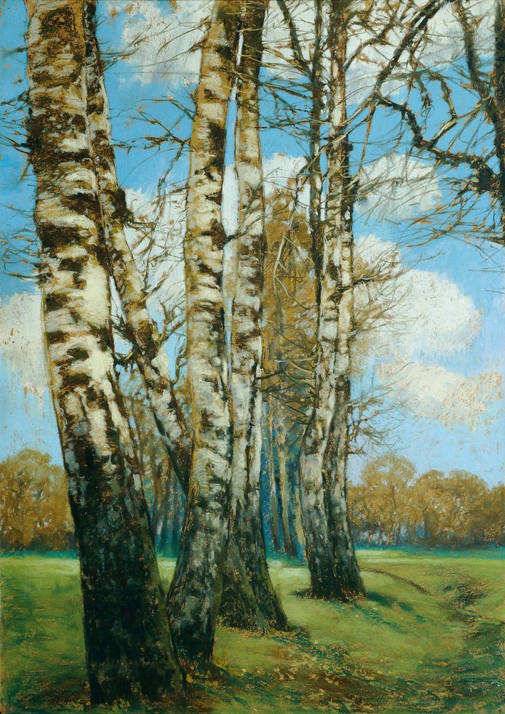 Birches by Ferdinand Engelmuller: Buy fine art print