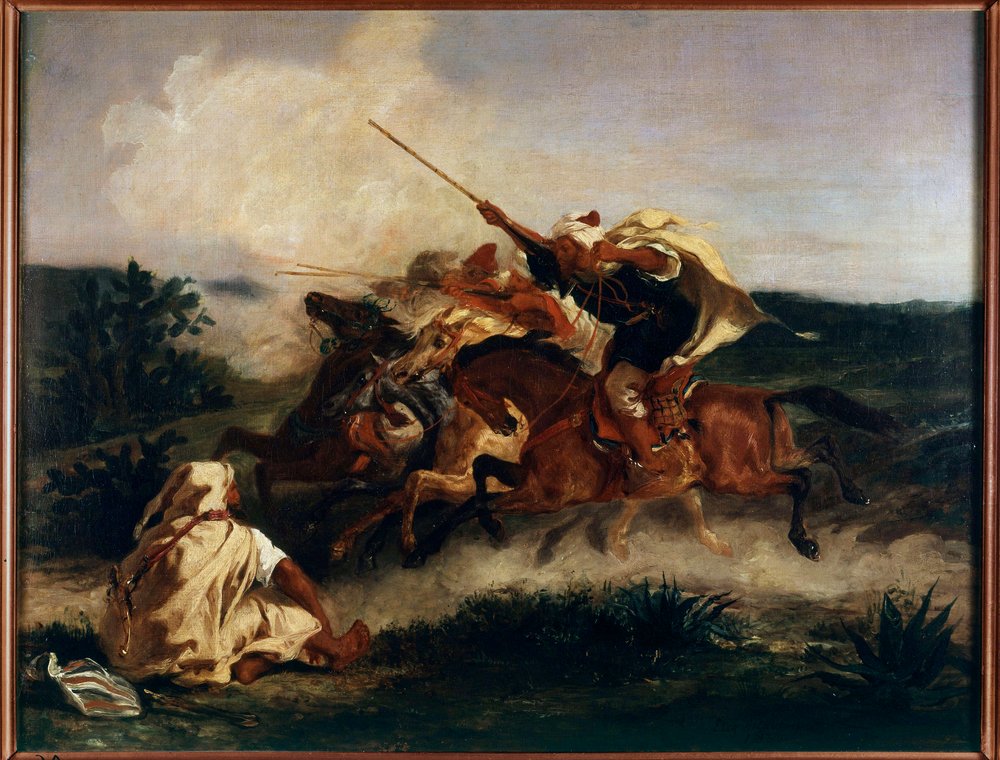 Arabic Fantasia by Ferdinand Victor Eugene Delacroix