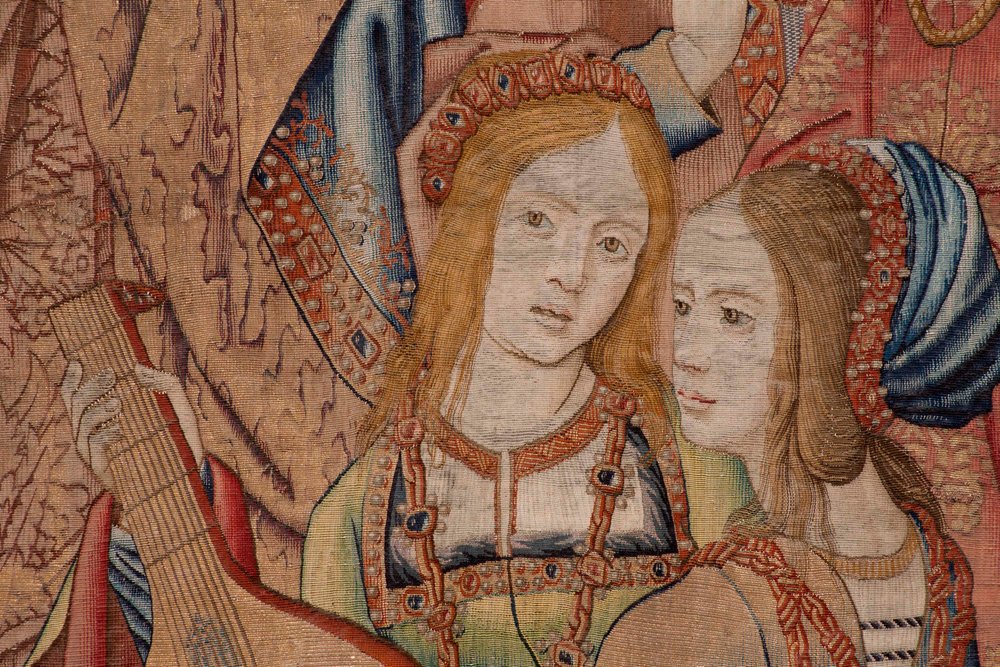 Flemish tapestry. Series The History of David and Bathsheba. The ...