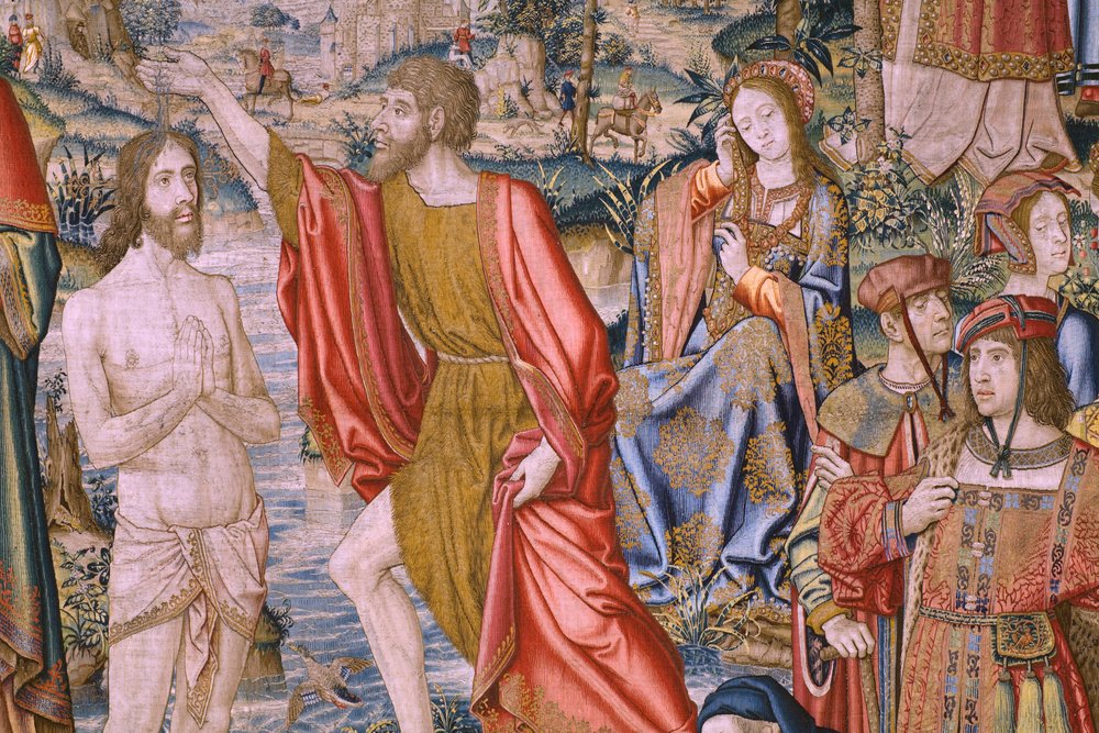 Flemish tapestry. Series The History of Saint John the Baptist: The ...
