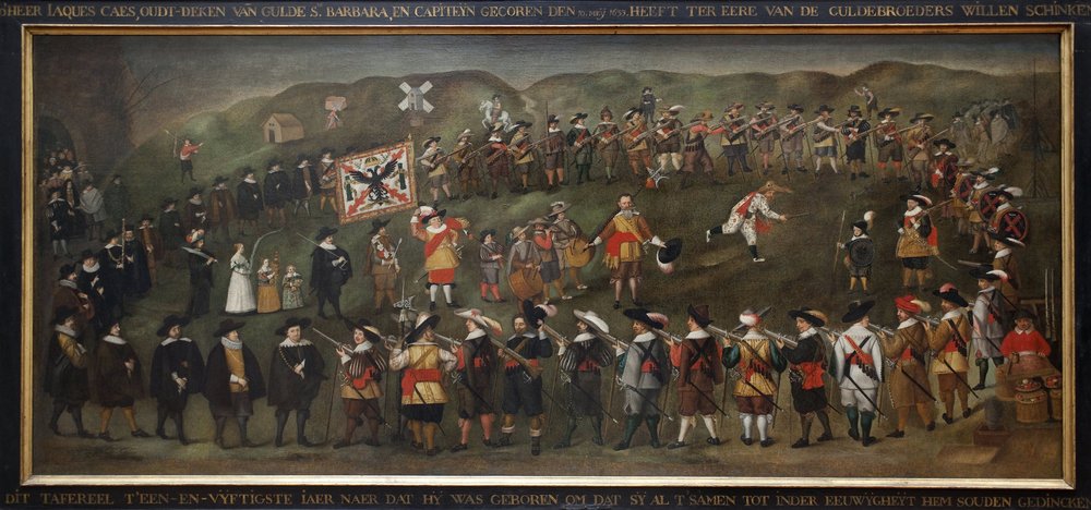The members of the jam of Saint Barbe of Dunkirk in 1633
