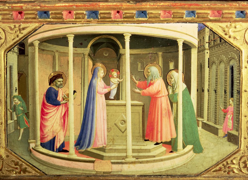 The Presentation in the Temple, from the predella of the Annunciation ...