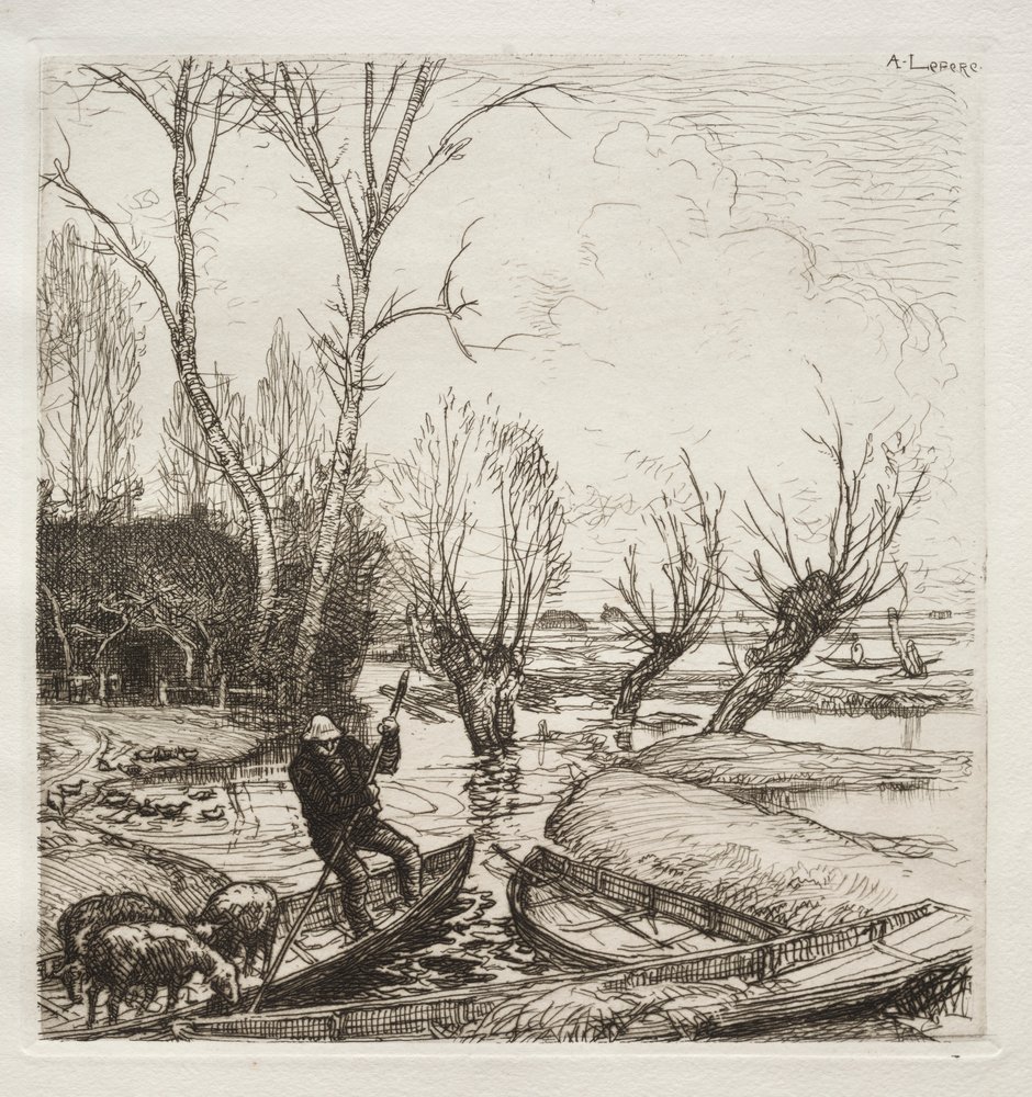 In the Flooded Marsh: The Shepherdess