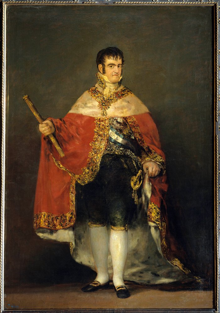 Portrait of King Ferdinand VII (1784-1833) in Royal Costume