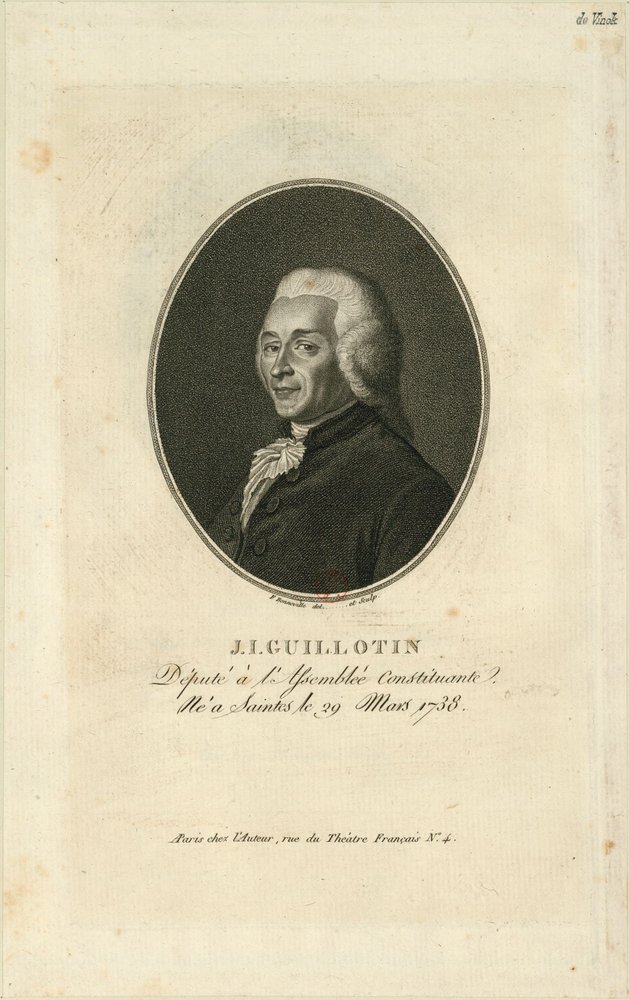 Portrait of Joseph-Ignace Guillotin by Francois Bonneville