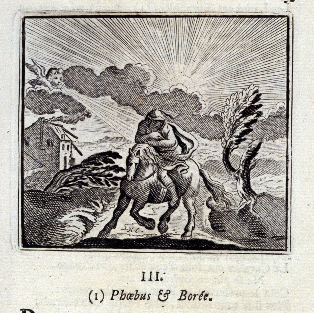 Phebus and Boree (Illustration by François Chauveau)