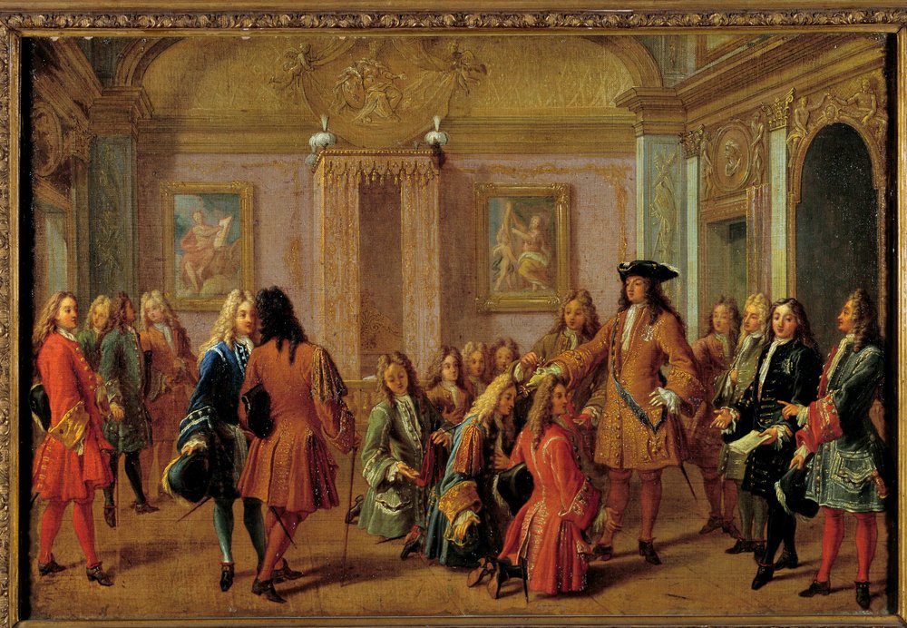 First Promotion of the Knights of the Order of Saint-Louis by Louis XIV in Versailles on 8 May 1693