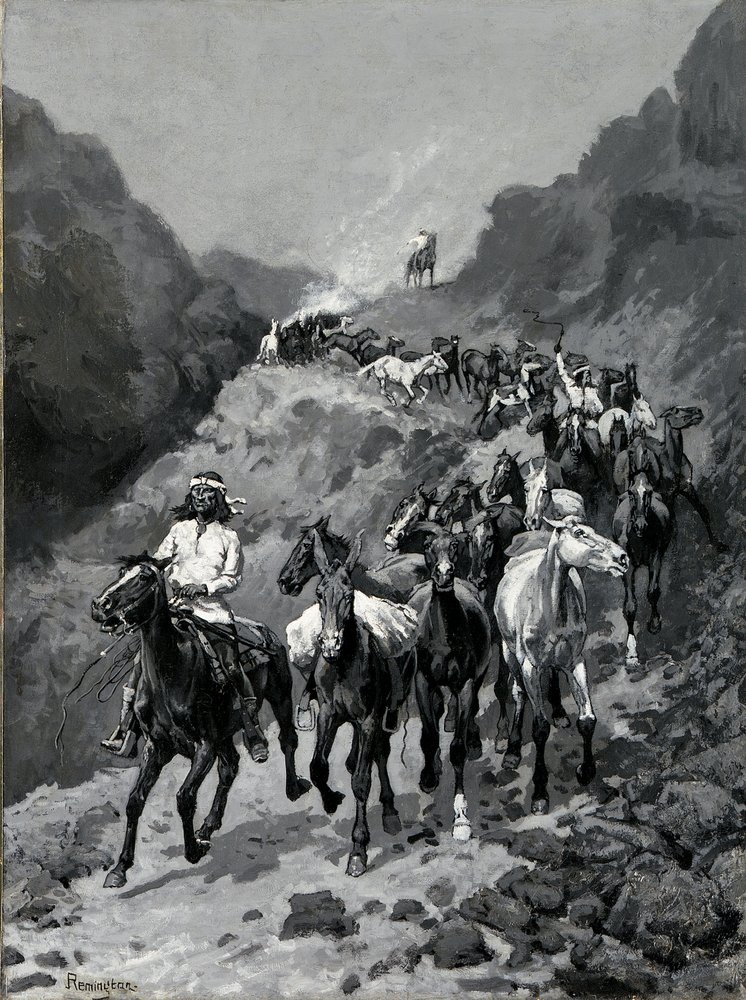 Geronimo and his Band Returning from a Raid into Mexico