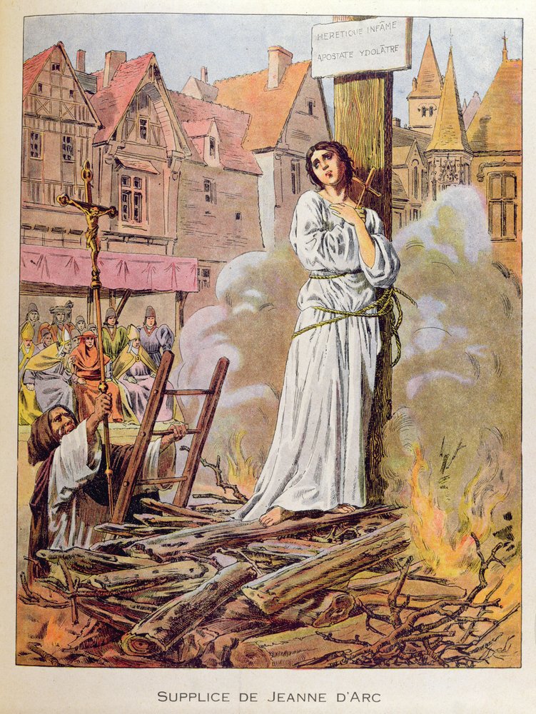 Joan of Arc at the Stake by Frederic Theodore Lix