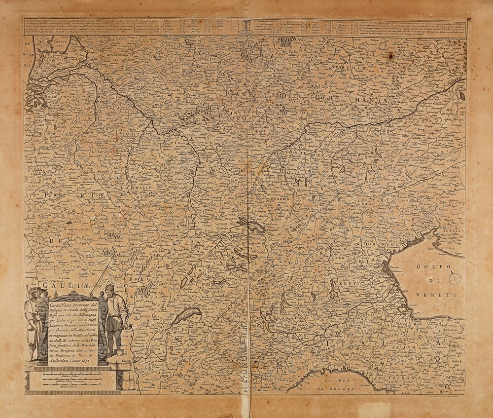 Central-Northern Europe and Northern Italy Map